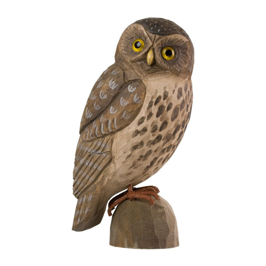 Wildlife Garden fugle: Håndmalet Ugle i træ 369.- Hurtig levering