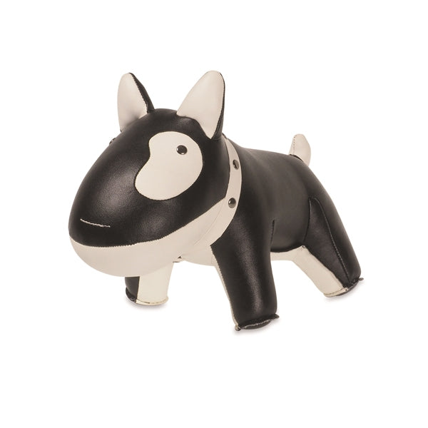 TILBUD Züny dørstop - Sort Bull terrier